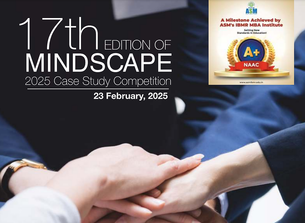 Mindscape 2025 - Case Study Competition by ASM IBMR
